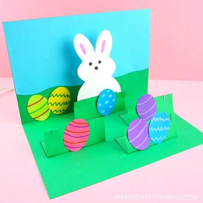 How To Make A Pop Up Easter Card Easy Easter Craft For Kids I Heart 