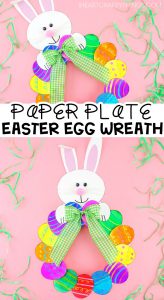 How To Make A Paper Plate Easter Egg Wreath -Easy Easter Craft For Kids ...