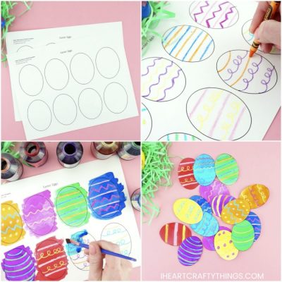 How To Make A Paper Plate Easter Egg Wreath -Easy Easter Craft For Kids ...