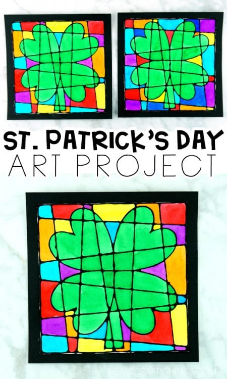 St. Patrick's Day Art Project For Kids - I Heart Crafty Things