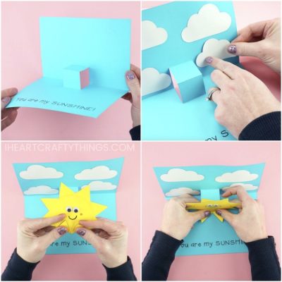 You Are My Sunshine Card -Easy Pop Up Sun Card Template! - I Heart ...