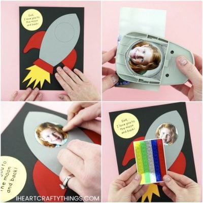 Easy Rocket Ship Father's Day Craft Idea -Simple Craft For Preschoolers ...