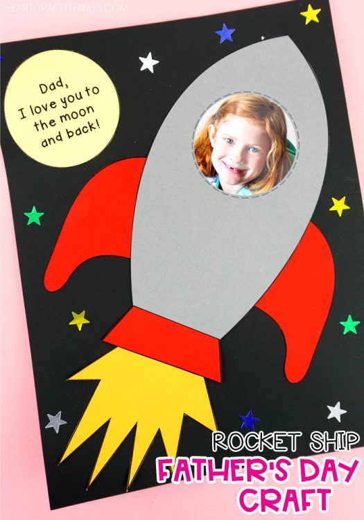 Easy Rocket Ship Father's Day Craft Idea -Simple Craft For Preschoolers ...
