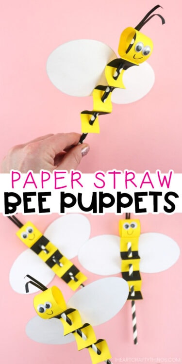 Bee Puppet With Printable Template -Fun And Easy Summer Craft For Kids ...