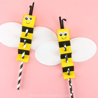 Bee Puppet With Printable Template -Fun And Easy Summer Craft For Kids ...