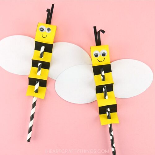 Bee Puppet With Printable Template -Fun And Easy Summer Craft For Kids ...