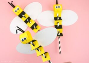 Bee Puppet With Printable Template -Fun And Easy Summer Craft For Kids ...