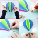 Paper Hot Air Balloon - Easy, Colorful Summer Kids Craft! - I Heart ...