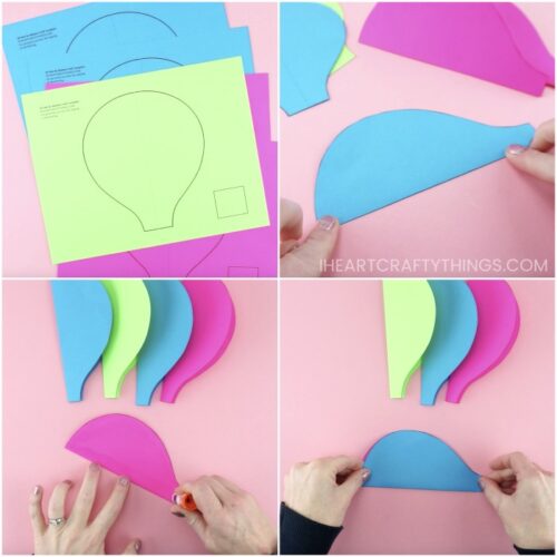 Paper Hot Air Balloon - Easy, Colorful Summer Kids Craft! - I Heart ...