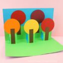 Fall Pop Up Tree Card - Easy Paper Craft For Kids! - I Heart Crafty Things