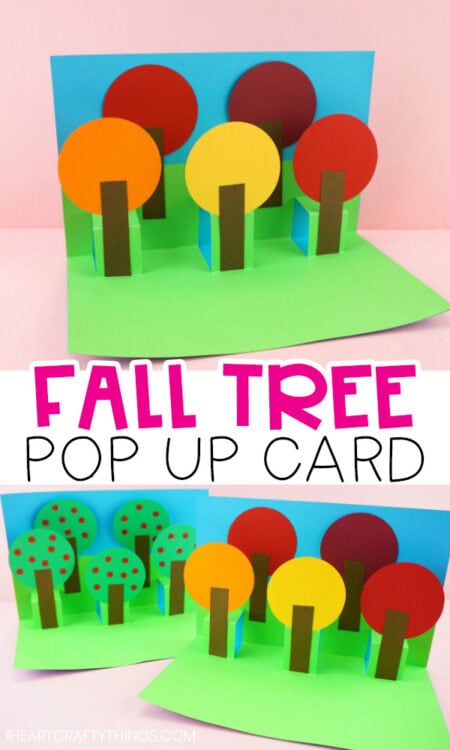 Fall Pop Up Tree Card - Easy Paper Craft For Kids! - I Heart Crafty Things