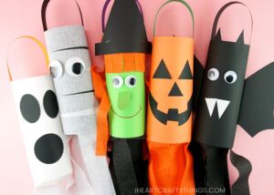 Halloween Windsocks -Make A Jack-o-Lantern, Witch, Bat, Mummy Or Ghost ...