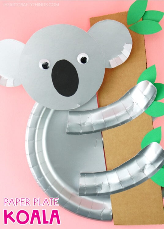 Koala Printable Template -Easy Paper Plate Craft For Kids! - I Heart ...