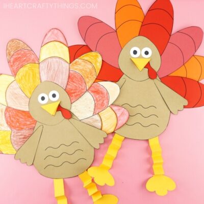 Doily Turkey Craft For Kids - I Heart Crafty Things