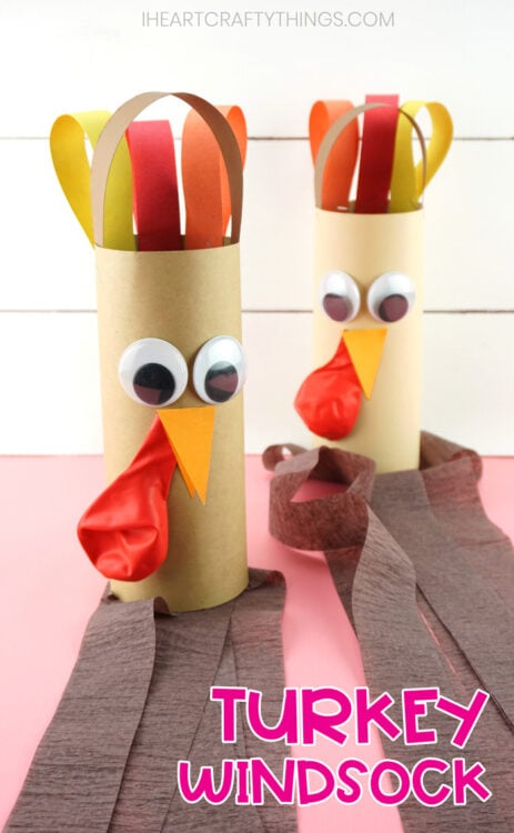 Turkey Windsock Craft - I Heart Crafty Things