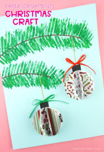 3D Paper Ornaments Craft Project - I Heart Crafty Things