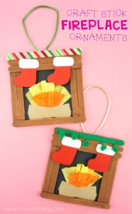 Fireplace Craft Ornament - I Heart Crafty Things
