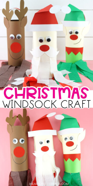 Christmas Windsock Craft - I Heart Crafty Things