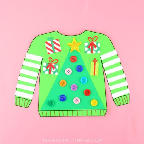 Ugly Christmas Sweater Craft - I Heart Crafty Things