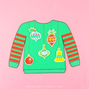 Ugly Christmas Sweater Craft - I Heart Crafty Things