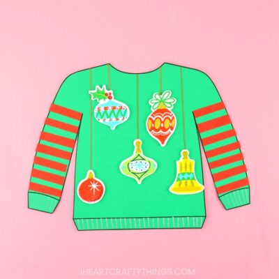 Ugly Christmas Sweater Craft - I Heart Crafty Things
