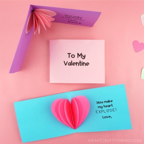 How To Make A 3D Heart Card I Heart Crafty Things