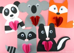Animal Valentines Crafts - I Heart Crafty Things