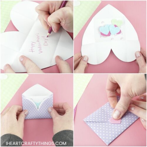 How To Make A Heart Envelope - I Heart Crafty Things