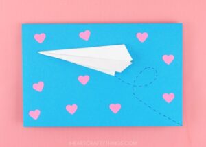 Paper Airplane Valentine Cards - I Heart Crafty Things
