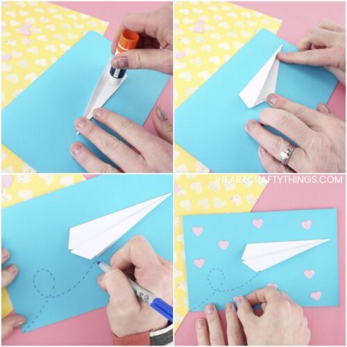 Paper Airplane Valentine Cards - I Heart Crafty Things