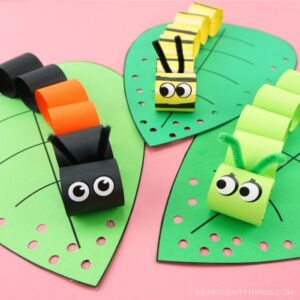 Paper Caterpillar Craft - I Heart Crafty Things