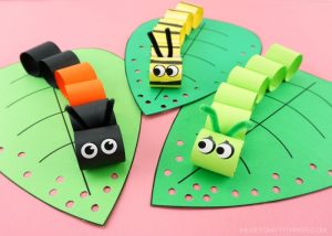 Paper Caterpillar Craft - I Heart Crafty Things