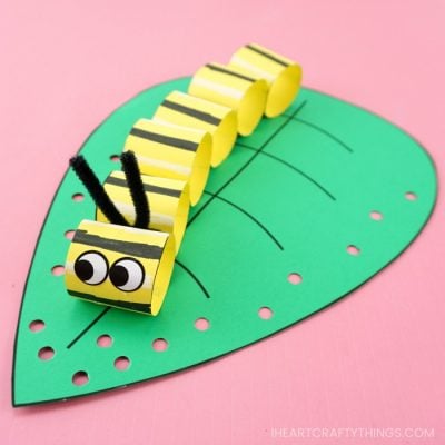 Paper Caterpillar Craft - I Heart Crafty Things