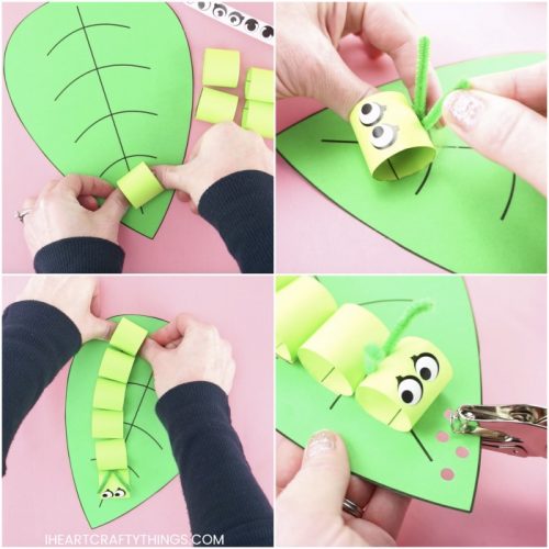 Paper Caterpillar Craft - I Heart Crafty Things