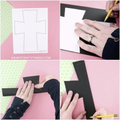 Stained Glass Cross Craft - I Heart Crafty Things