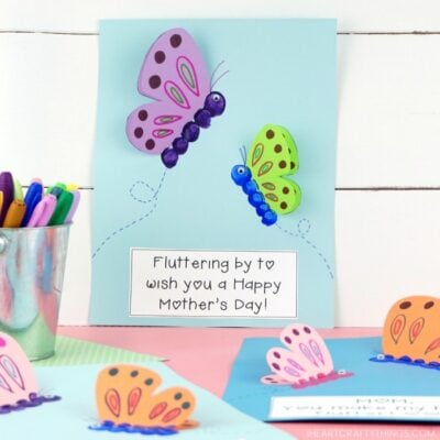 Mother's Day Butterfly Craft - I Heart Crafty Things