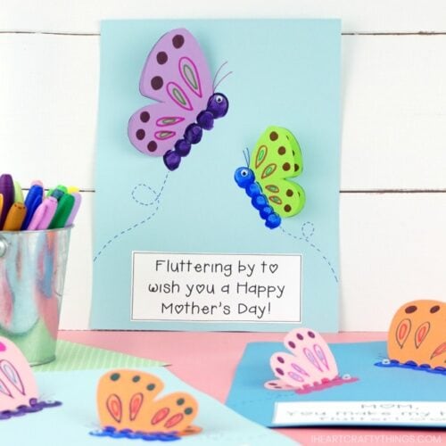 Mother's Day Butterfly Craft - I Heart Crafty Things