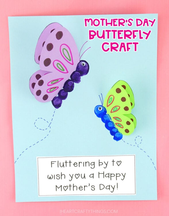 Mother's Day Butterfly Craft - I Heart Crafty Things