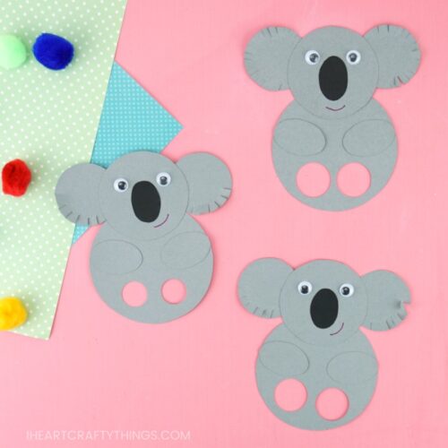 Koala Finger Puppets - I Heart Crafty Things