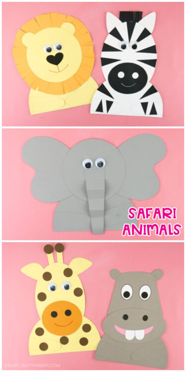Fun Safari Crafts For Kids - I Heart Crafty Things