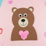 Bear Valentine Craft - I Heart Crafty Things