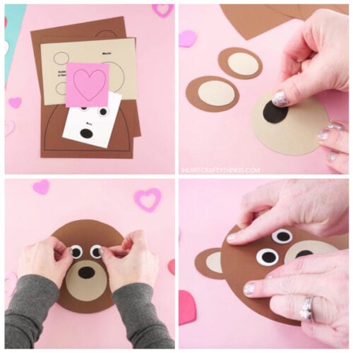 Bear Valentine Craft - I Heart Crafty Things
