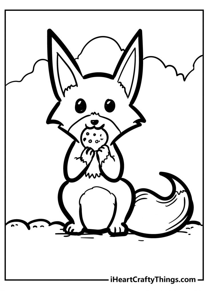 25 Easy Fox Coloring Pages (100% Free Printables)