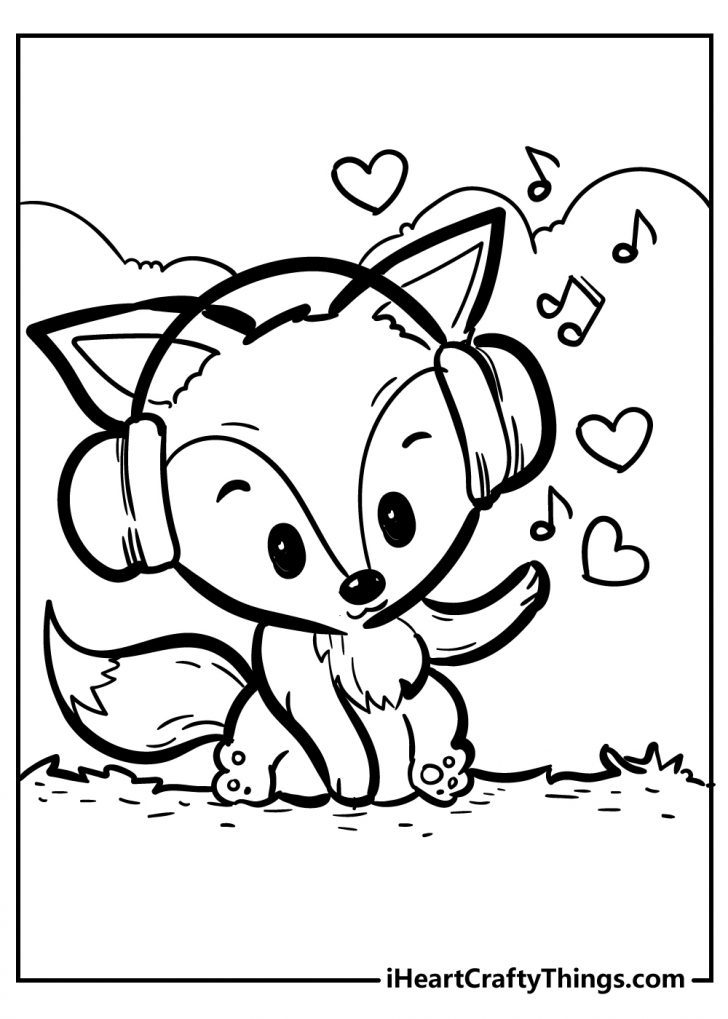 25 Easy Fox Coloring Pages (100% Free Printables)