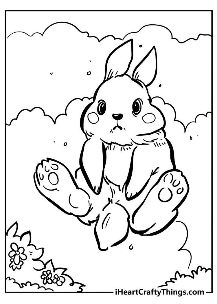 Rabbit Coloring Pages (100% Free Printables)