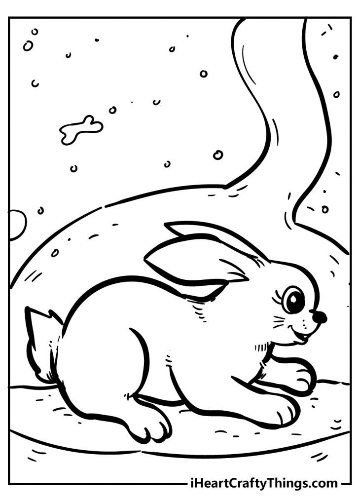 Rabbit Coloring Pages (100% Free Printables)