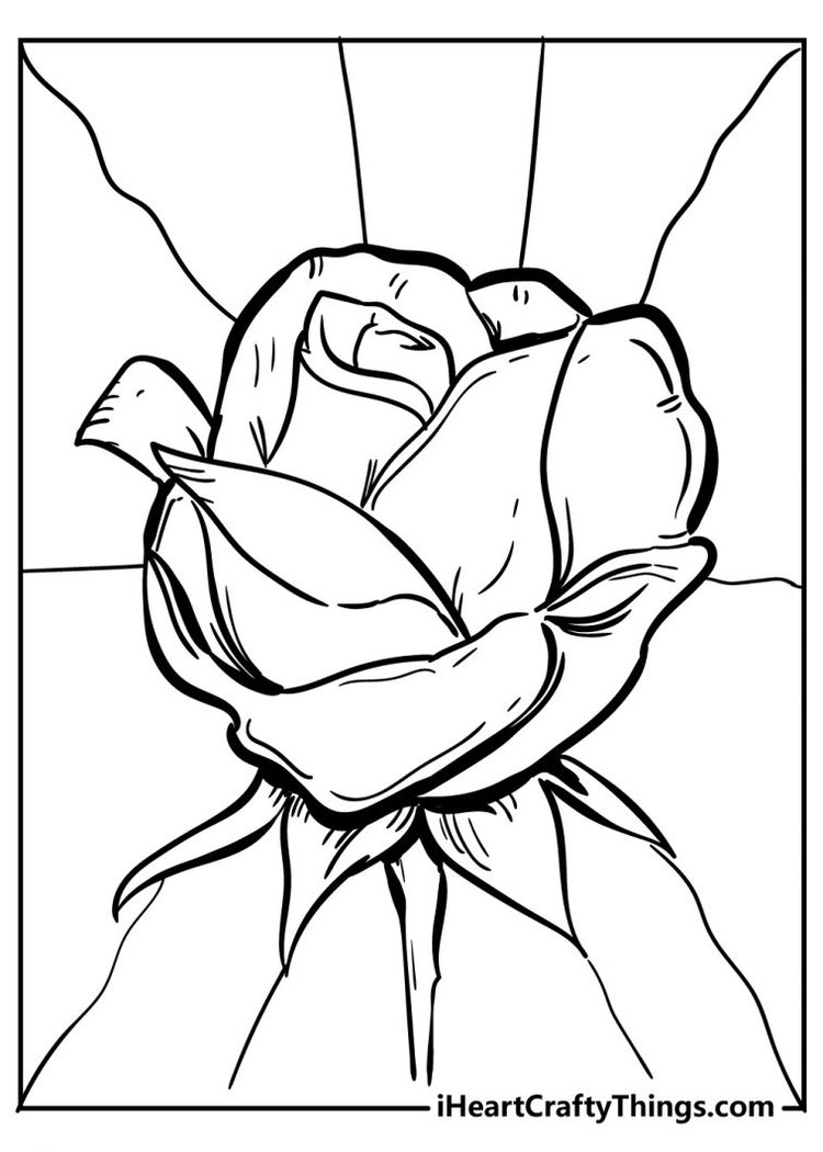 35 Rose Coloring Pages (100% Free To Download & Print)
