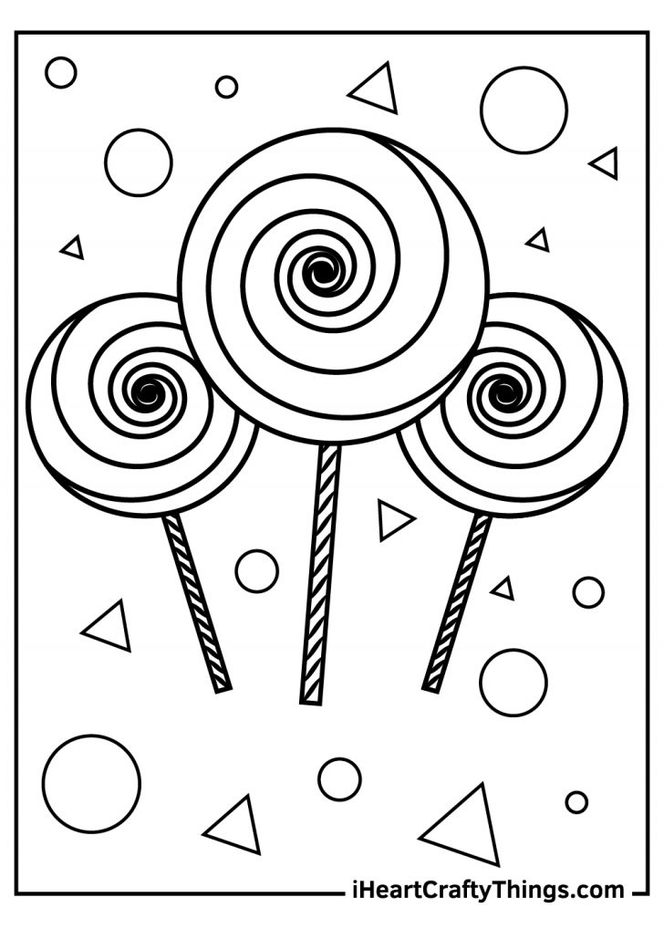 15 Candy Coloring Pages (100% Free Printables)