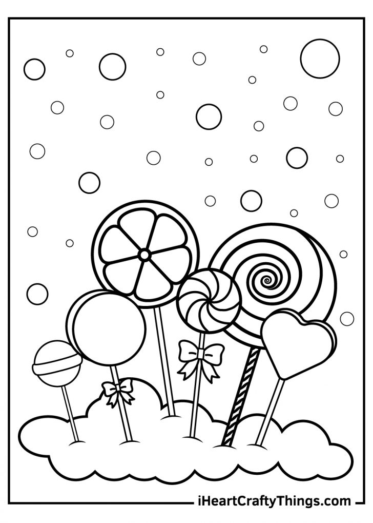 15 Candy Coloring Pages (100% Free Printables)