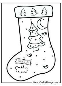 25 Christmas Stocking Coloring Pages (100% Free Printables)
